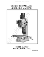 Rong fu 45 Mill Drill Machine Manuals