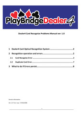 Playbridge Dealer4 Manuals | ManualsLib