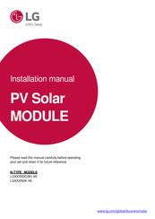 Lg PV Solar MODULE Manuals | ManualsLib