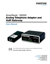 Patton SmartNode SN200 Manuals | ManualsLib