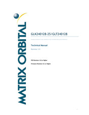 Matrix orbital GLK240128-25-422-E Manuals | ManualsLib