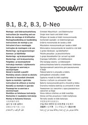 Duravit B.1 B11020 0010 Manuals | ManualsLib
