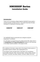 Maple systems HMI5000P Series Manuals | ManualsLib