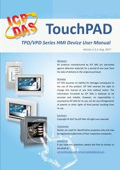 Icp das usa TouchPAD VPD-133N Manuals | ManualsLib