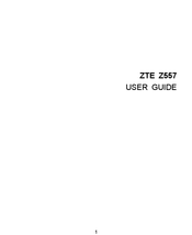 Zte Z557 Manuals | ManualsLib