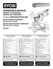 Ryobi TS1144 Manuals | ManualsLib