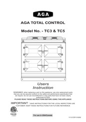 Aga Total Control ATC3 Manuals | ManualsLib