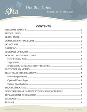Sota Bio Tuner BT9 Manuals | ManualsLib