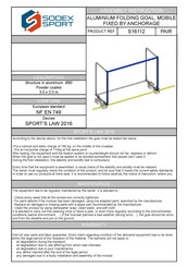 Sodex sport S16112 Manuals | ManualsLib