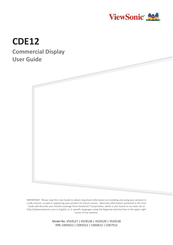 Viewsonic CDE5512 Manuals | ManualsLib