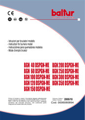 Baltur BGN 60 DSPGN-ME Manuals | ManualsLib