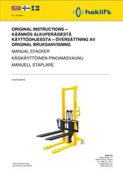 Haklift HAVA1000PIS Manuals | ManualsLib