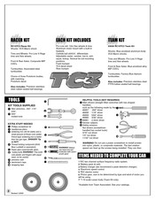 Associated electrics RC10TC3 Manuals | ManualsLib
