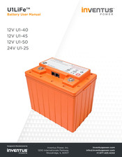 Inventus power U1LiFe 24V U1-25 Manuals | ManualsLib
