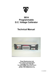 Time electronics 9814 Manuals | ManualsLib