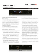 Williams av WaveCAST C Manuals | ManualsLib