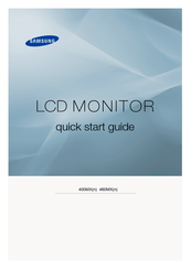Samsung SyncMaster 460MX LCD Display Manuals