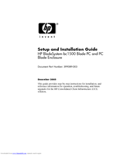 Hp Bc1500 - BladeSystem - Blade PC Manuals | ManualsLib
