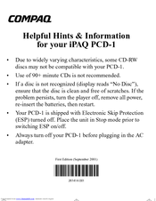 Compaq PCD-1 Manuals | ManualsLib