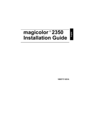 Konica minolta Magicolor 2350 EN Manuals | ManualsLib