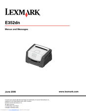 Lexmark E350d Manuals | ManualsLib