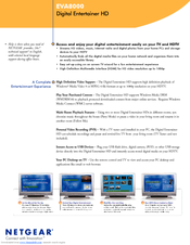 Netgear Digital Entertainer HD EVA8000 Manuals | ManualsLib