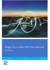 Stage zero Volta 500 Manuals | ManualsLib