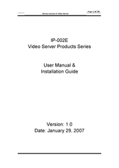 Misumi IP-002E Manuals | ManualsLib