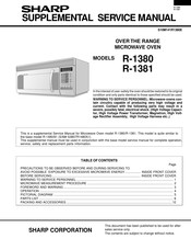 Sharp R-1381 Manuals | ManualsLib