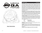 Adj Mega QA Par38 Manuals | ManualsLib