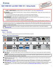Extron electronics NAV 10SD 101 Manuals | ManualsLib