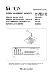 Toa Venas VM-2240 Manuals | ManualsLib