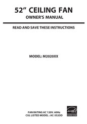 Savoy house M2020 Series Manuals | ManualsLib