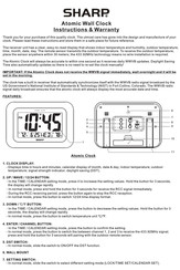 Sharp Clock User Manuals Download | ManualsLib