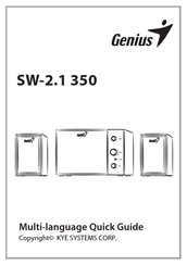 Genius SW-2.1 350 Manuals | ManualsLib