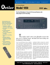 Outlaw 1050 Manuals | ManualsLib
