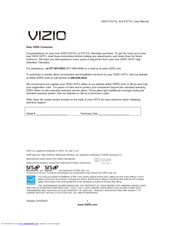 Vizio E321VL Manuals | ManualsLib