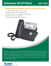 Yealink Yealink SIP-T22P Manuals | ManualsLib