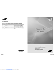 Samsung PN42B450 - 42.3" Plasma TV Manuals | ManualsLib