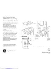 Ge JGP330BEKBB - 30" Gas Cooktop Manuals | ManualsLib