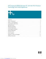 Compaq dc7800 - Convertible Minitower PC Manuals | ManualsLib