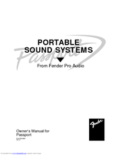 Fender PASSPORT P250 Manuals | ManualsLib