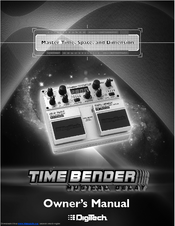 Digitech TIME BENDER Manuals | ManualsLib