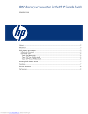 Hp 262586-B21 - IP Console Switch 3x1x16 KVM Manuals | ManualsLib