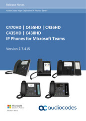 Audiocodes C430HD Manuals | ManualsLib