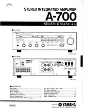 Yamaha A-700 Manuals | ManualsLib
