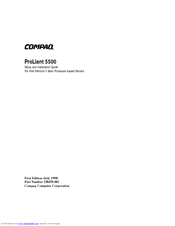 Compaq ProLiant 5500 Manuals | ManualsLib