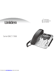 Uniden DECT1588 Series Manuals | ManualsLib