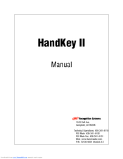Recognition systems HandKey II Manuals | ManualsLib