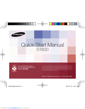 Samsung Vluu ST600 Manuals | ManualsLib